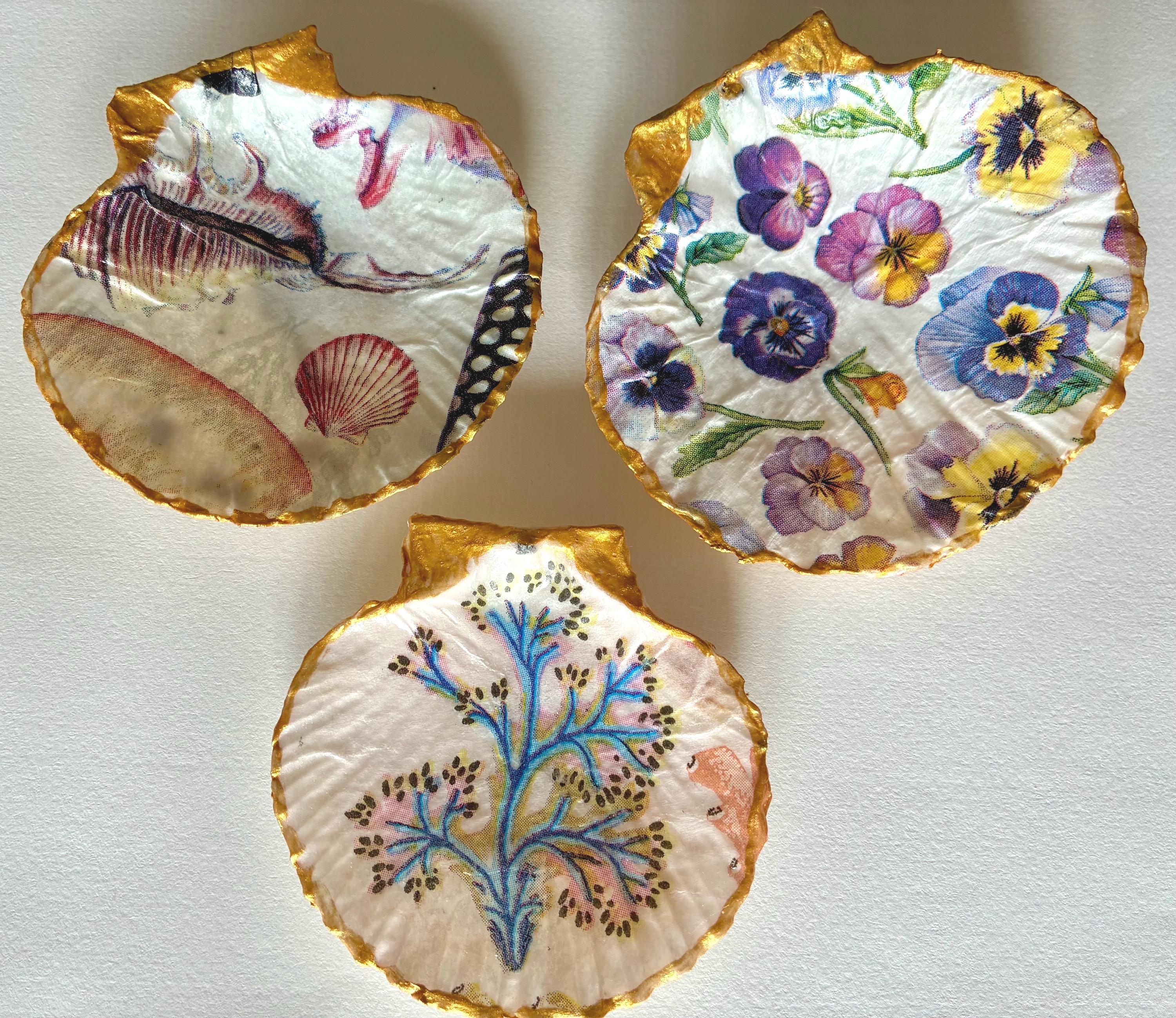 Decorated Clam Shells Home Decor, Handmade - Etsy