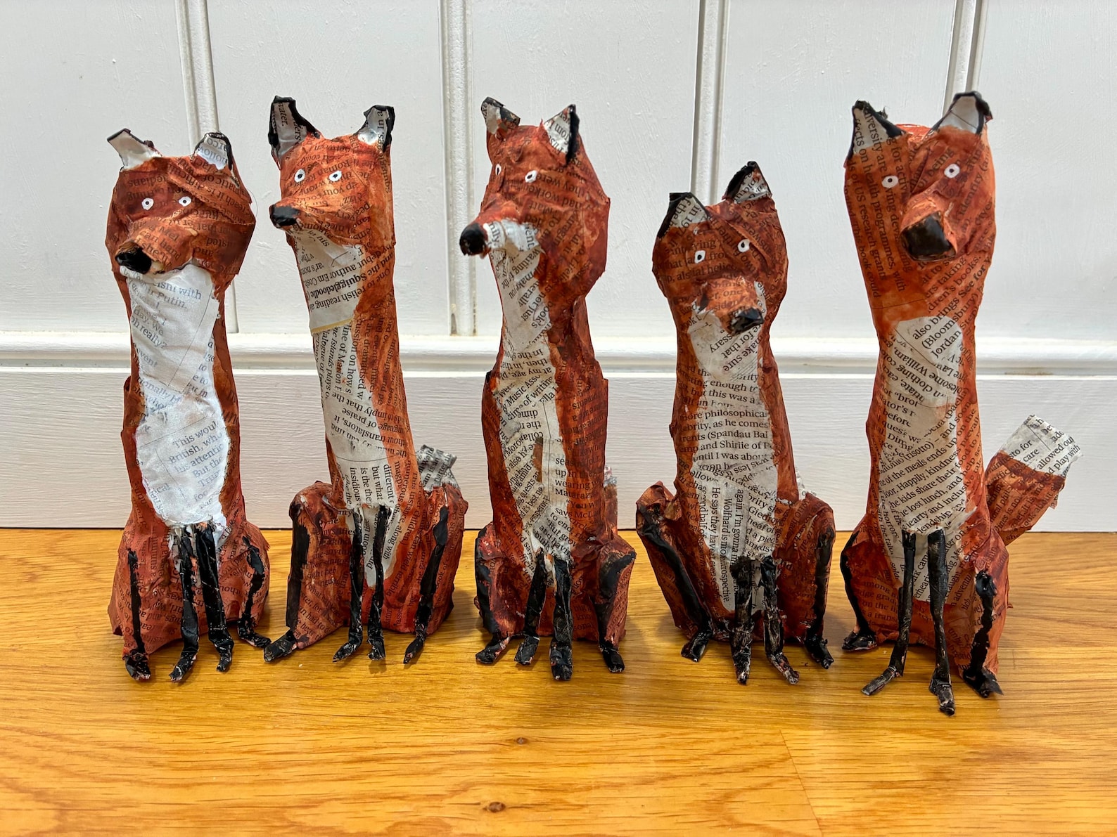 Handcrafted Fox, Papier-mâché - Etsy