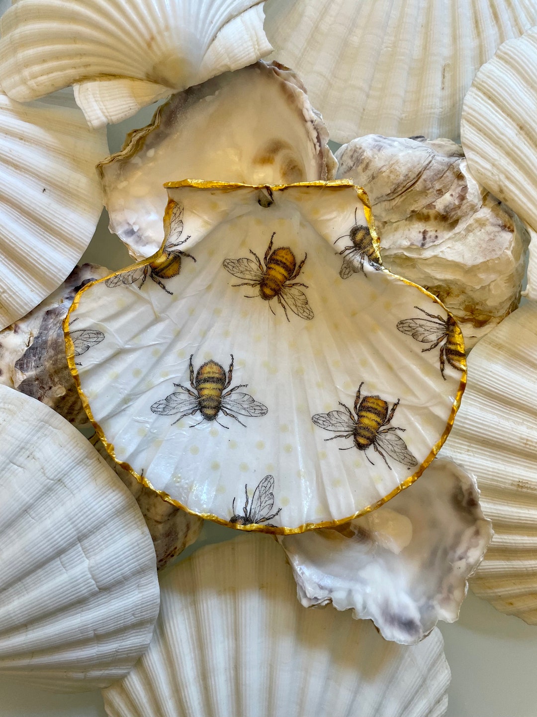 Clam Shell Trinket or Decorative Dish Handmade - Etsy