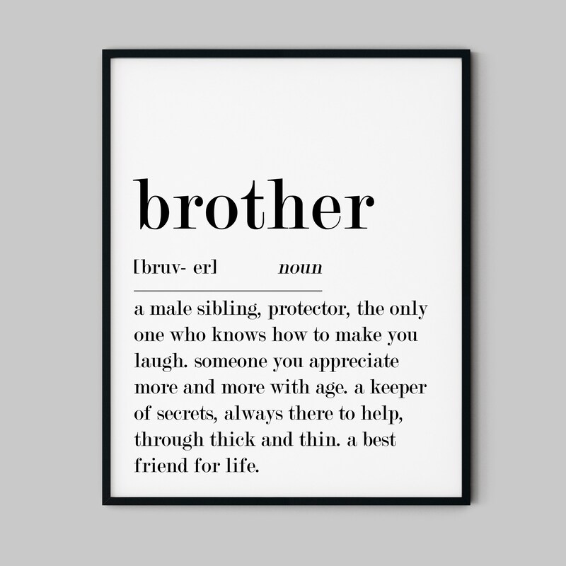 Brother Printable - Etsy