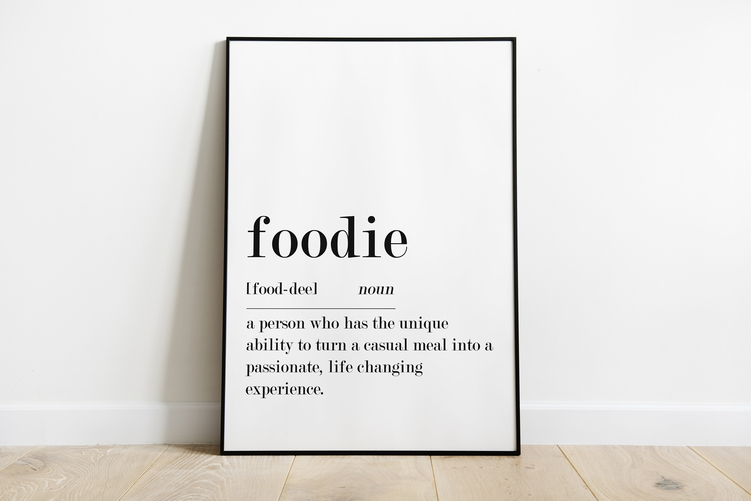 Foodie Definition, Funny Kitchen Sign, Printable Foodie, Wall Art Print ...