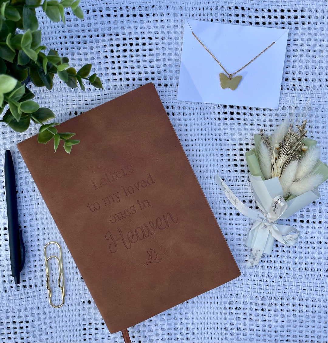 Letters to My Loved Ones in Heaven Mini With Butterfly Necklace, Grief ...
