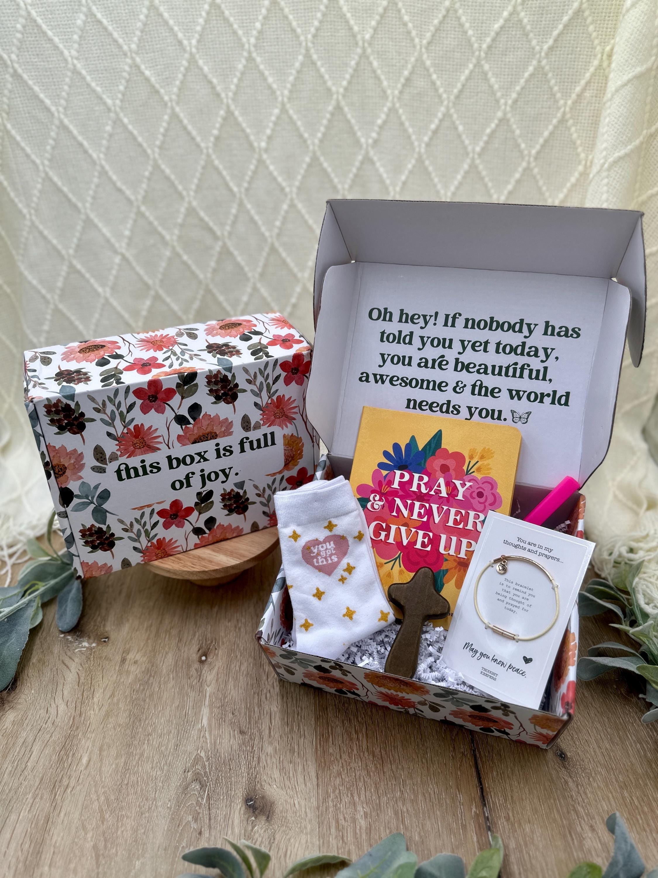 Pray & Never Give up Devotional Gift Box Christian Gift for Women ...