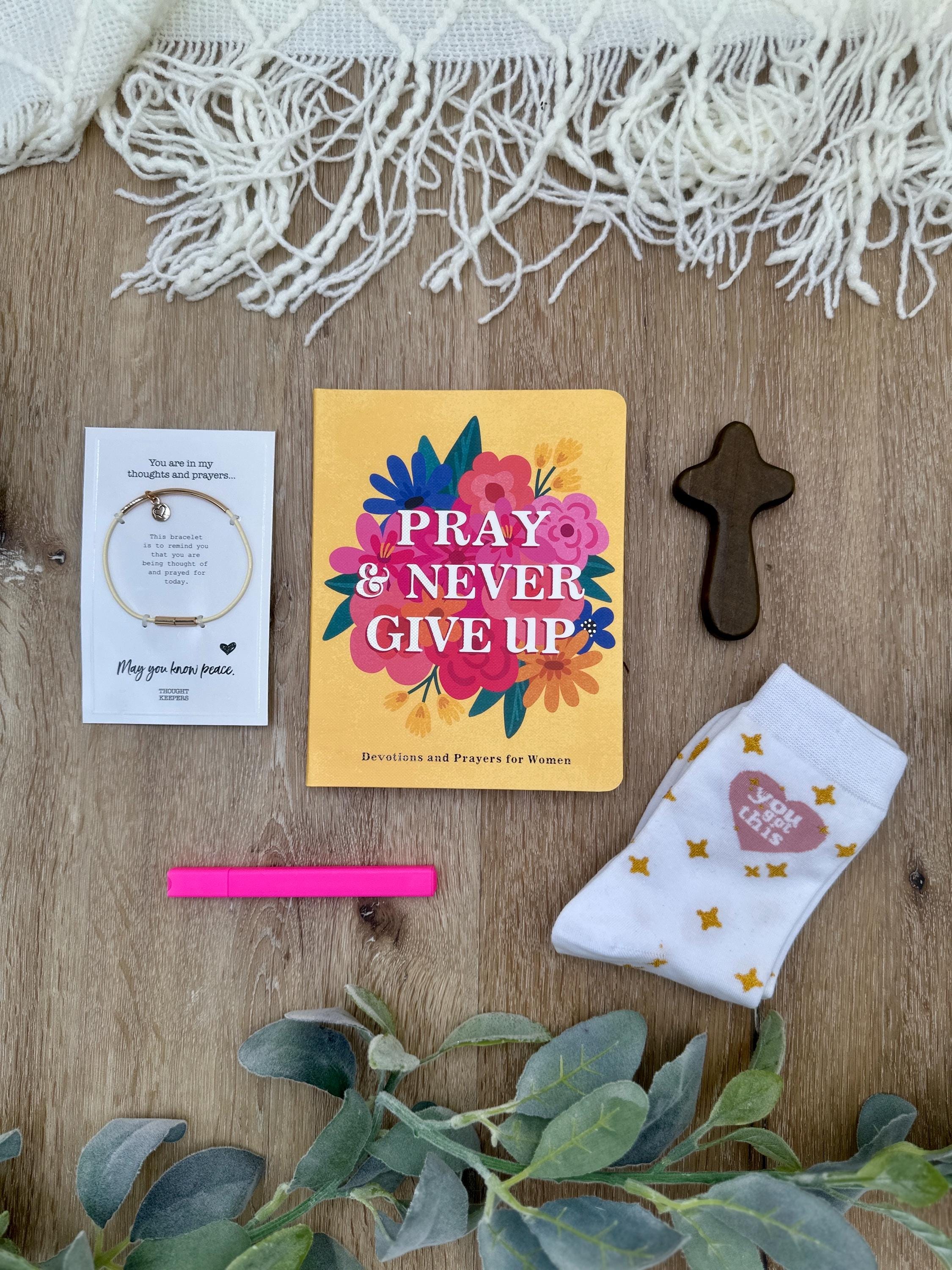 Pray & Never Give up Devotional Gift Box Christian Gift for Women ...