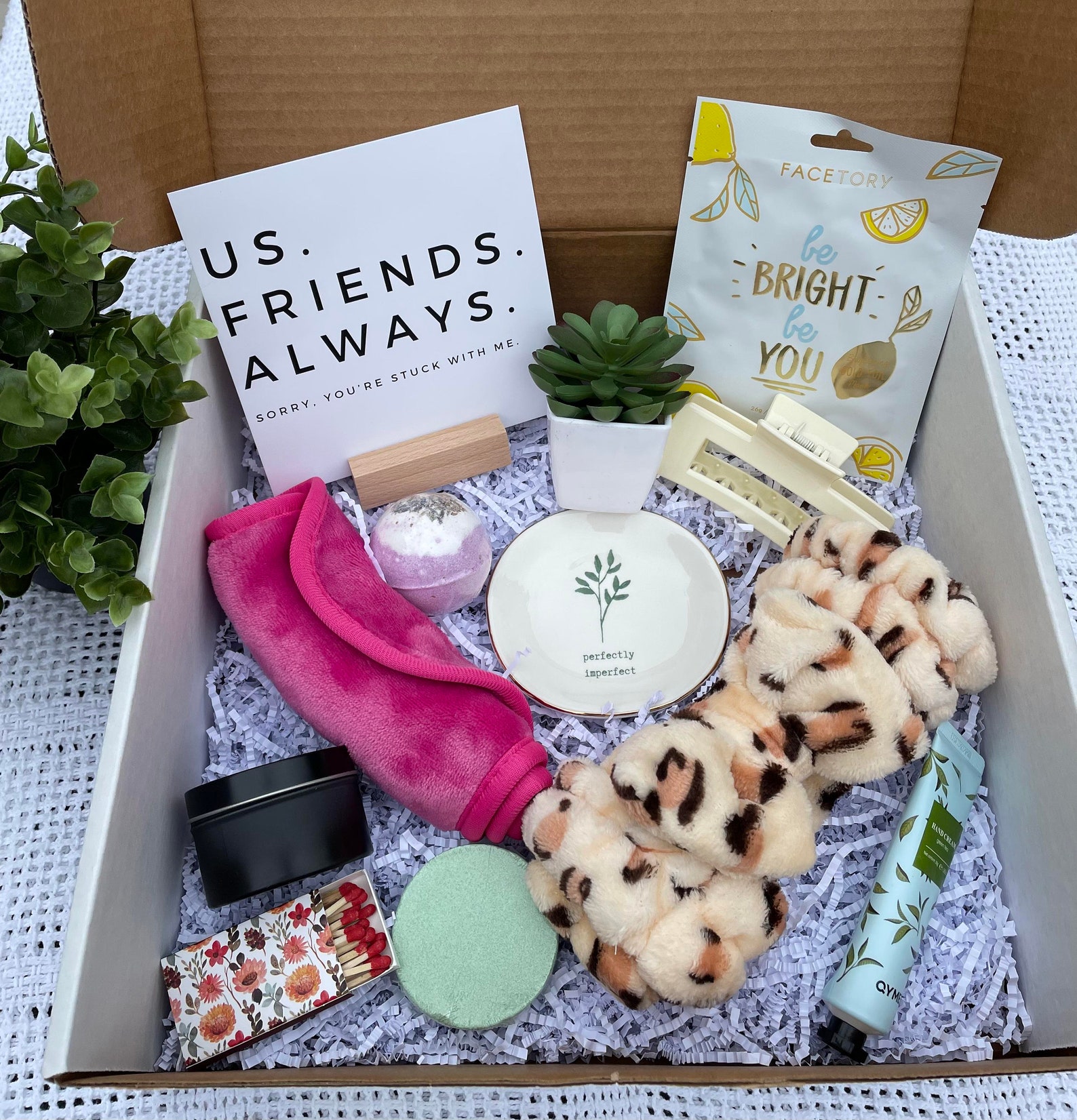 Box of Friendship Spa Day, Us Friends Always, Best Friends, Thinking of ...