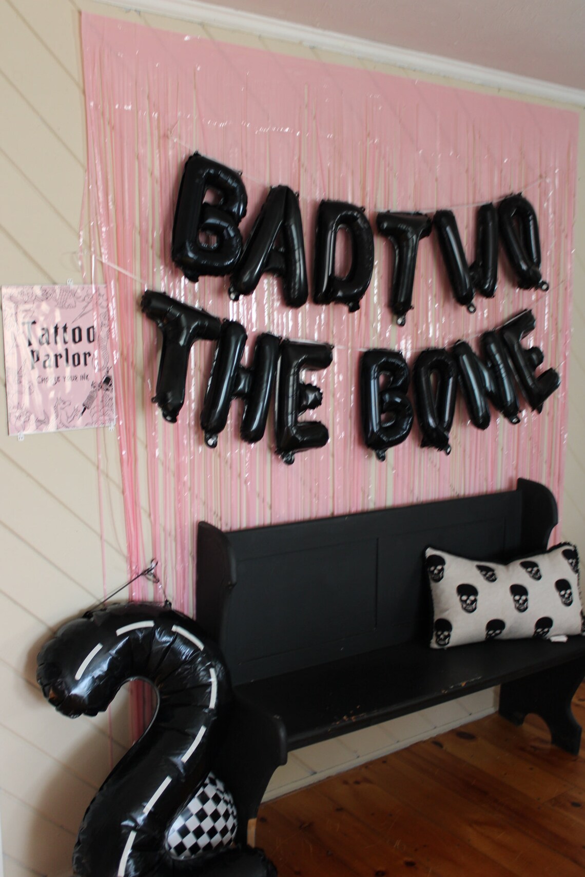 Bad Two the Bone Birthday Theme Tattoo Parlor Sign - Etsy