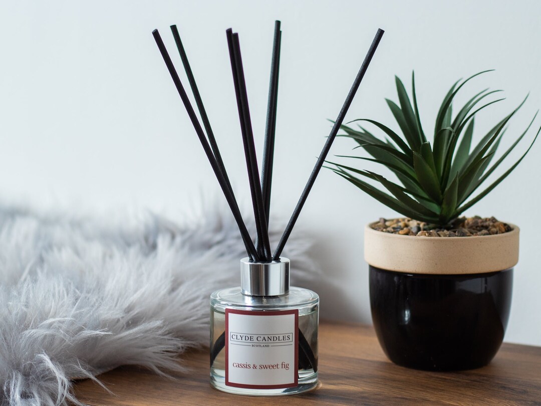 Cassis & Sweet Fig Reed Diffuser Clyde Candles, Luxury Diffuser Oil ...