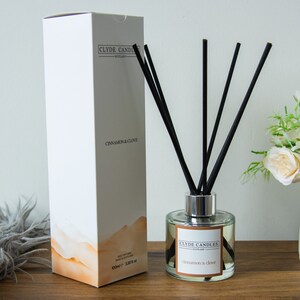 Cinnamon & Clove Reed Diffuser - Clyde Candles, Luxury Diffuser Oil ...