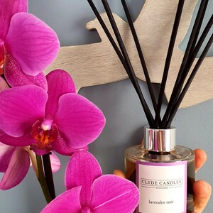 Lavender Noir Reed Diffuser Clyde Candles, Luxury Diffuser Oil With a ...