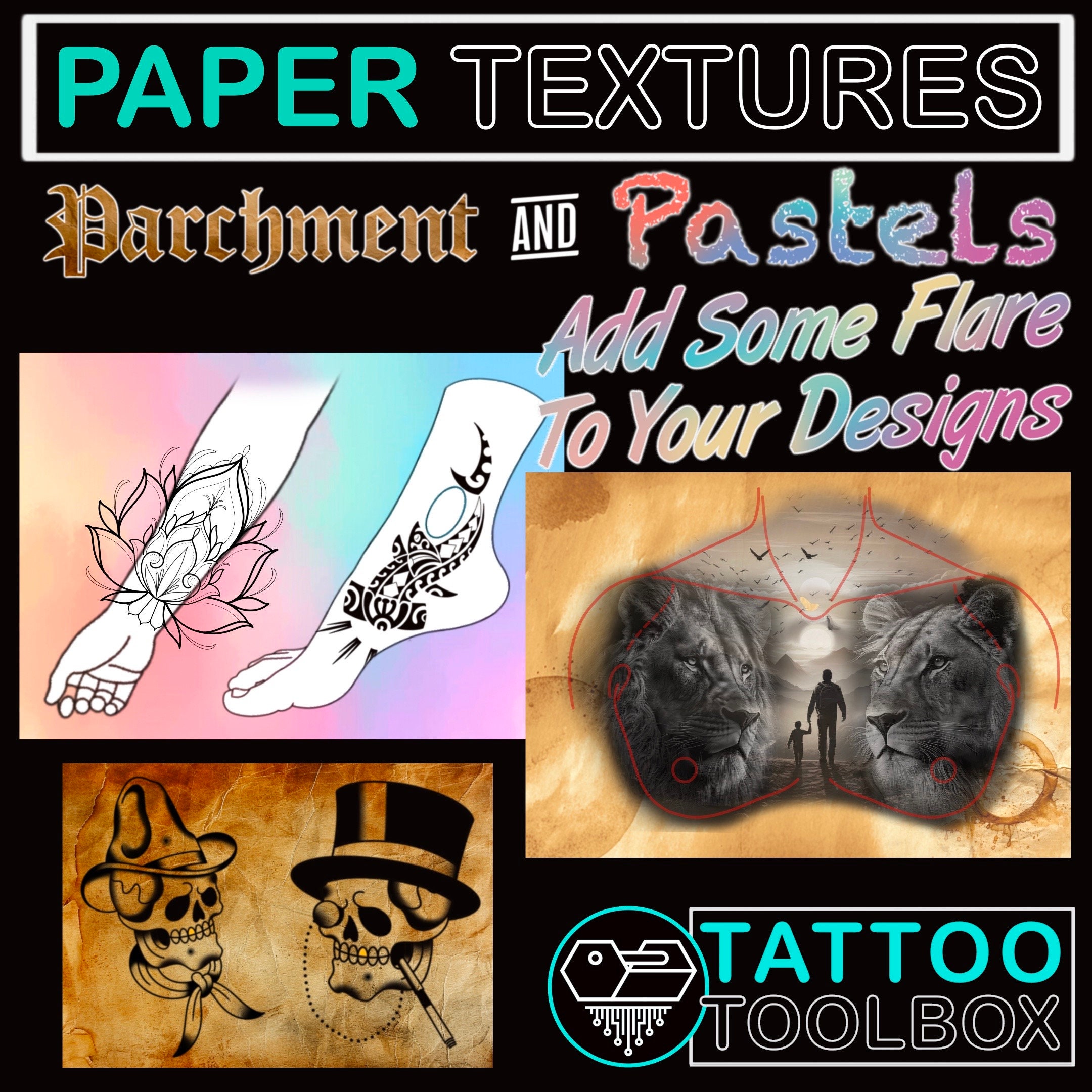 Paper Textures Parchment and Pastels - Etsy