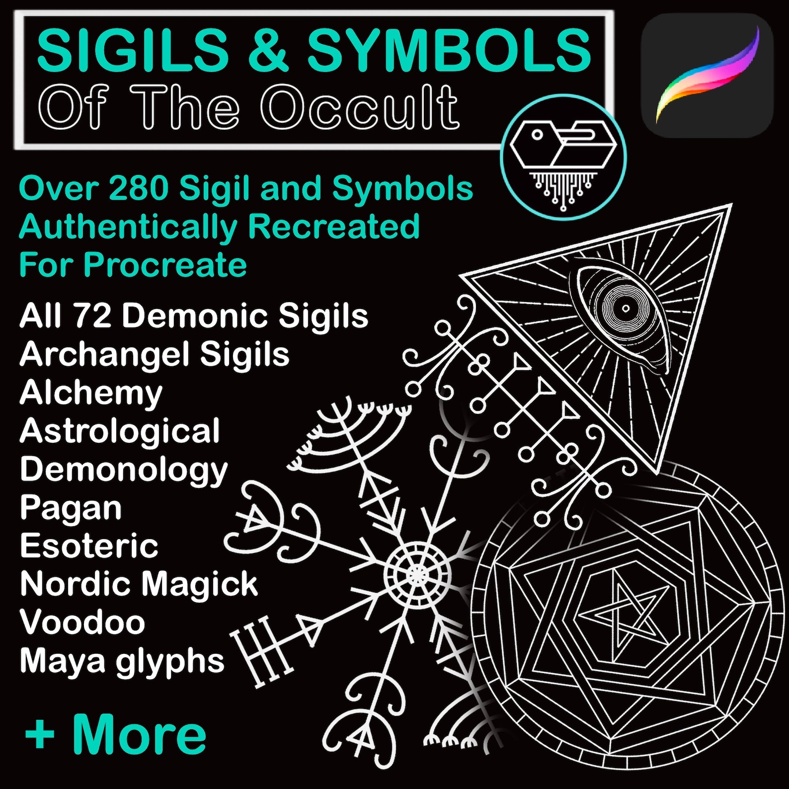 Sigils and Symbols of the Occult - Etsy UK