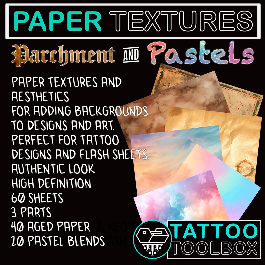 Paper Textures Parchment and Pastels - Etsy