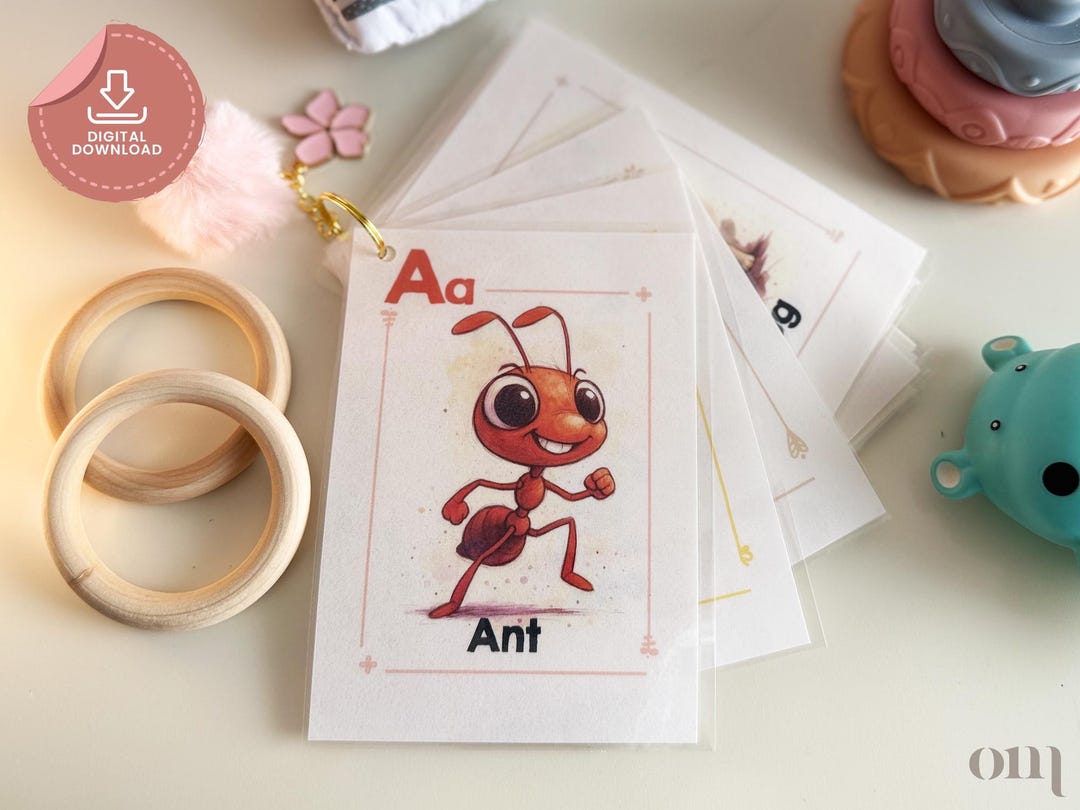 Animal Alphabet Flash Cards | Jungle & Farm Alphabet Flash Cards ...