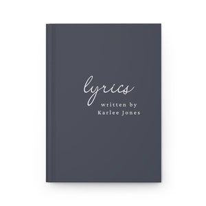 The Songwriter Journal, Gift for Singers, Custom Songwriters Notebook ...