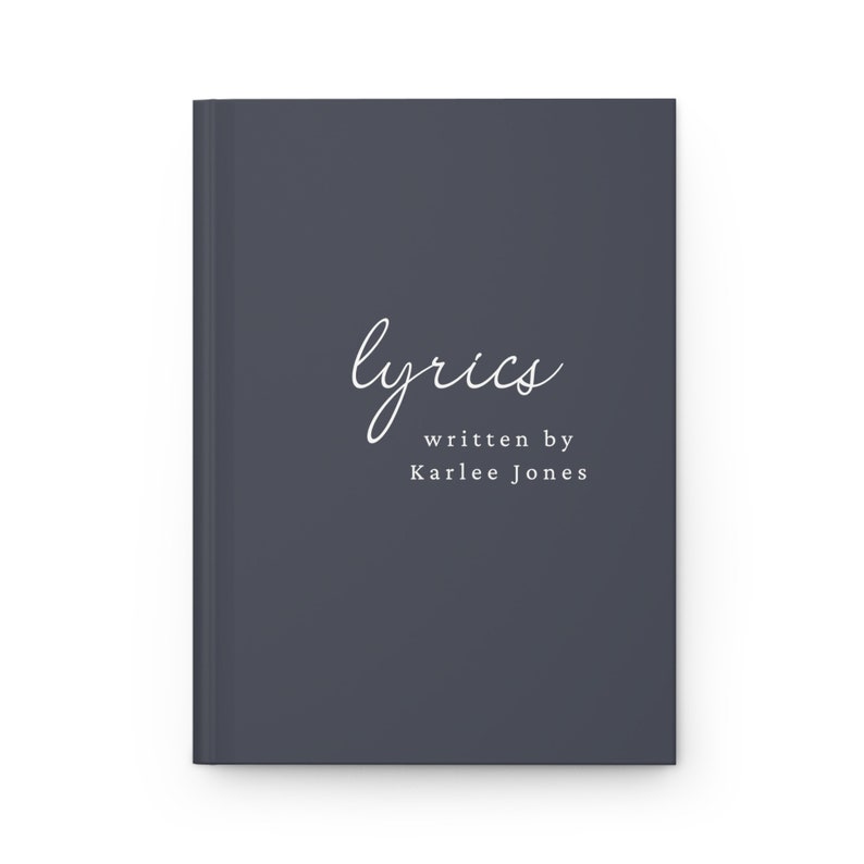 The Songwriter Journal, Gift for Singers, Custom Songwriters Notebook ...