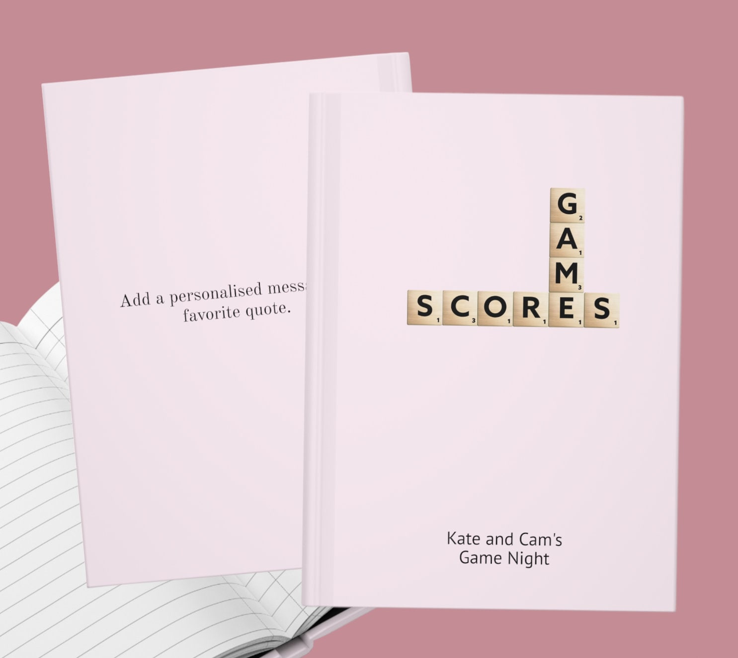 Game Score Book Custom Playing Cards Scorebook Family Board Game Night ...