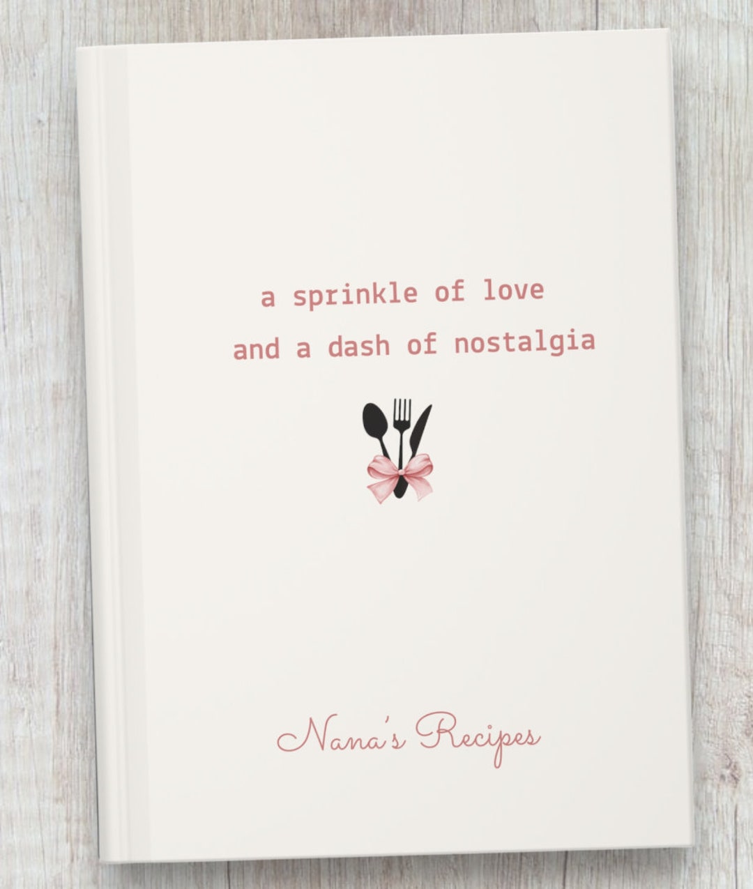 Custom Recipe Book, Cooking Gift Birthday, Baking Lover Notebook ...