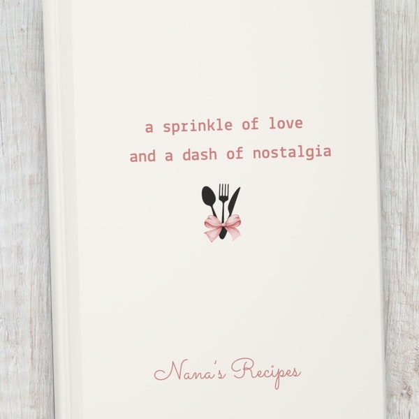 Custom Recipe Book - Etsy