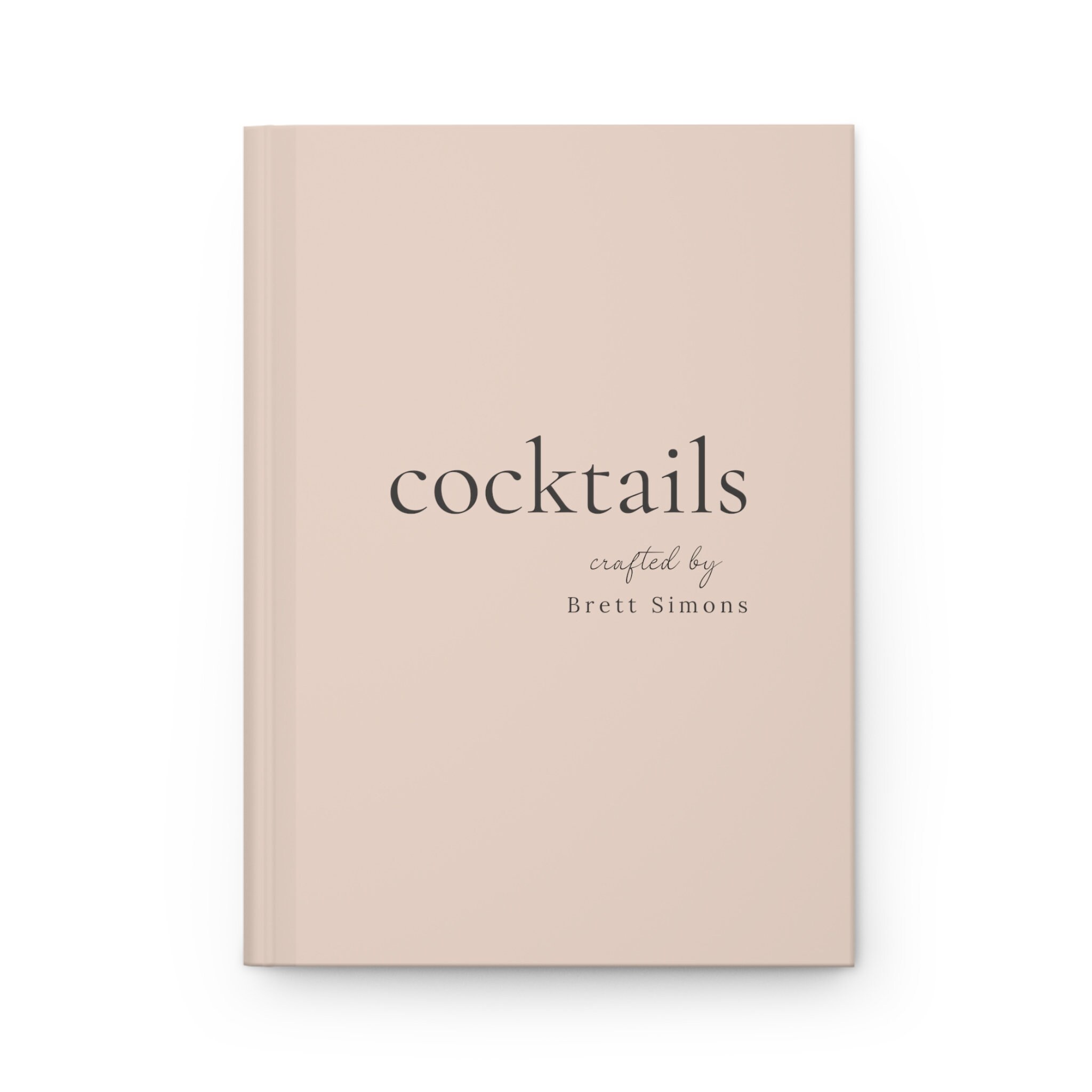 Personalized Cocktail Recipe Book, Birthday Gift for Bartender ...
