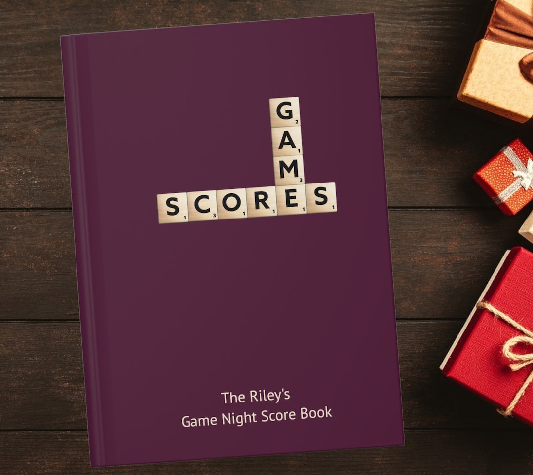 Personalized Game Gifts, Game Night Score Book, Family Game Night, Game ...