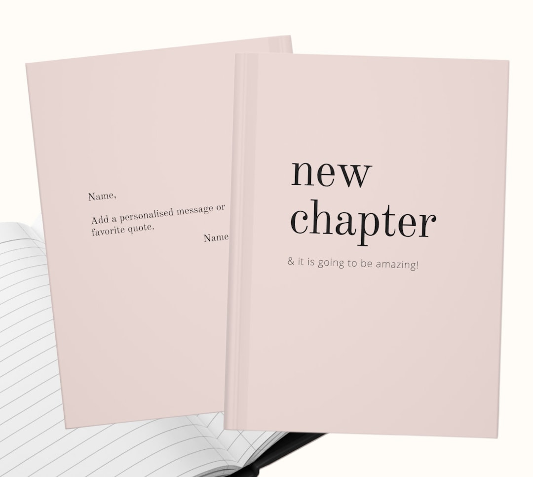 Personalized New Chapter Gift, New Beginnings, New Adventures, New Job ...