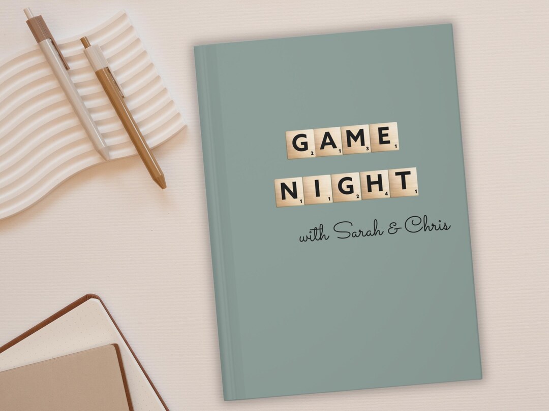 Personalized Board Game Scorebook, Game Night Score Book, Couples Date ...