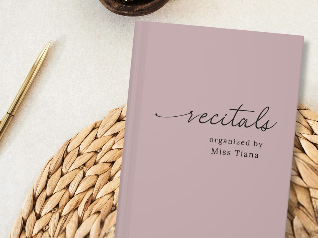 Dance Recital Journal, Dance Competition Notebook, Piano Recital Gift ...