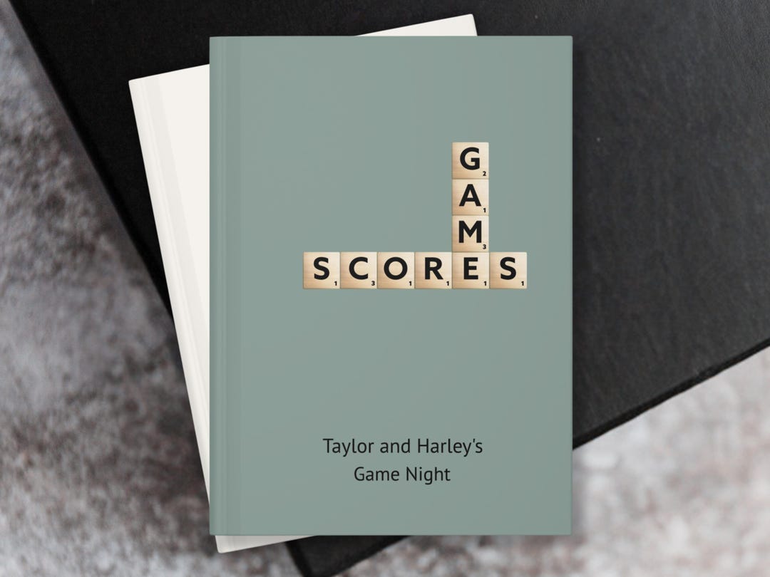 Personalized Game Gifts, Game Night Score Book, Family Game Night, Game ...