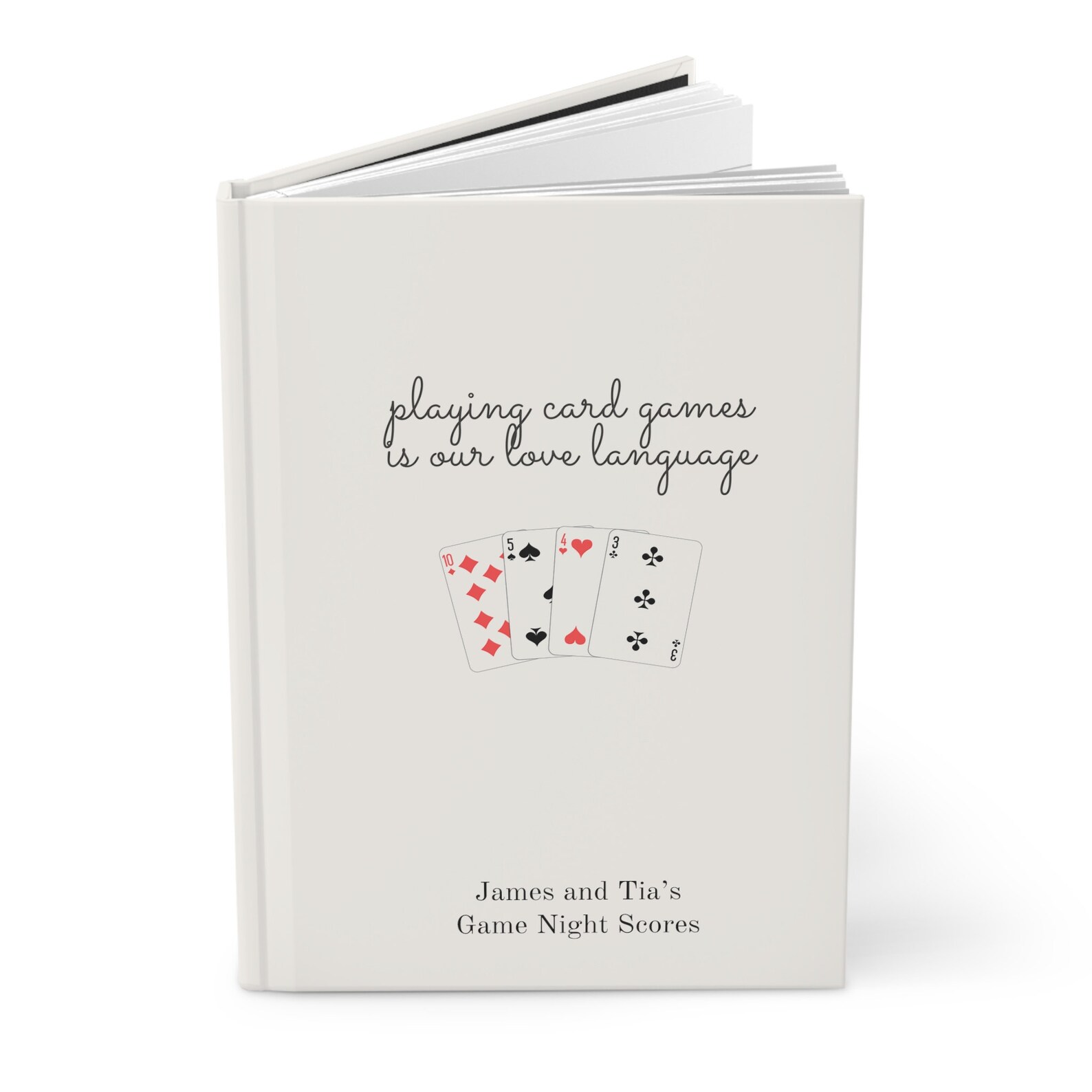 Personalized Card Game Gifts, Game Night Score Book, Couples Date Night ...