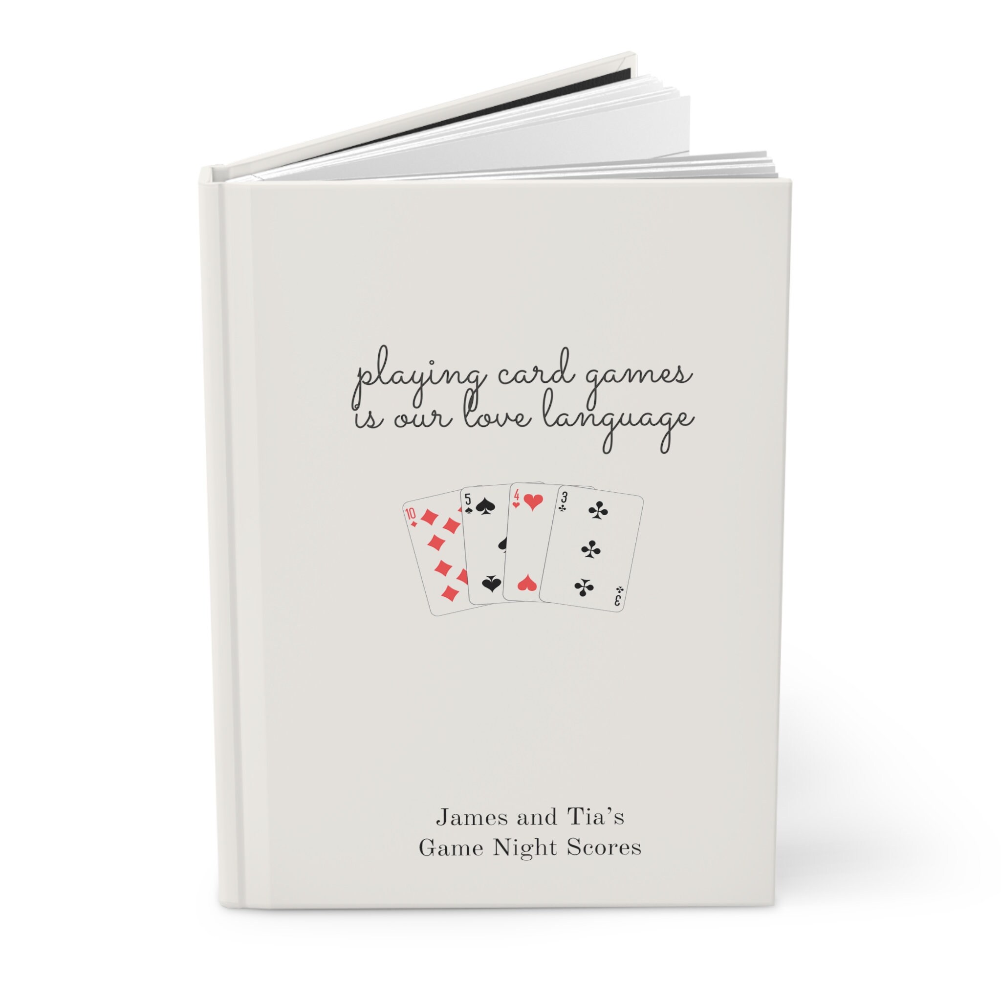 Personalized Card Game Gifts, Game Night Score Book, Couples Date Night ...