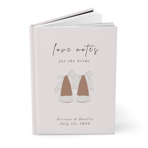 Letters to the Bride Notebook, Bridal Shower Guest Book, Dear Bride ...