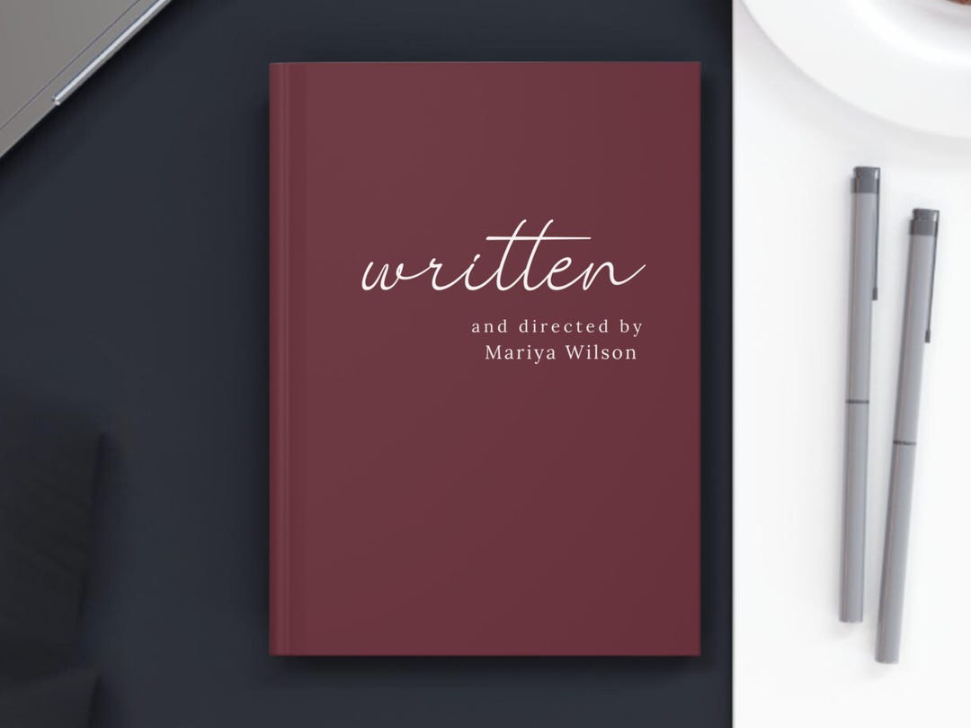 Written and Directed by Journal, Screenplay Script Writing Notebook ...