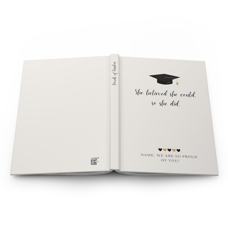 Personalized Gift Graduation Present New Chapter Gift Custom Notebook ...