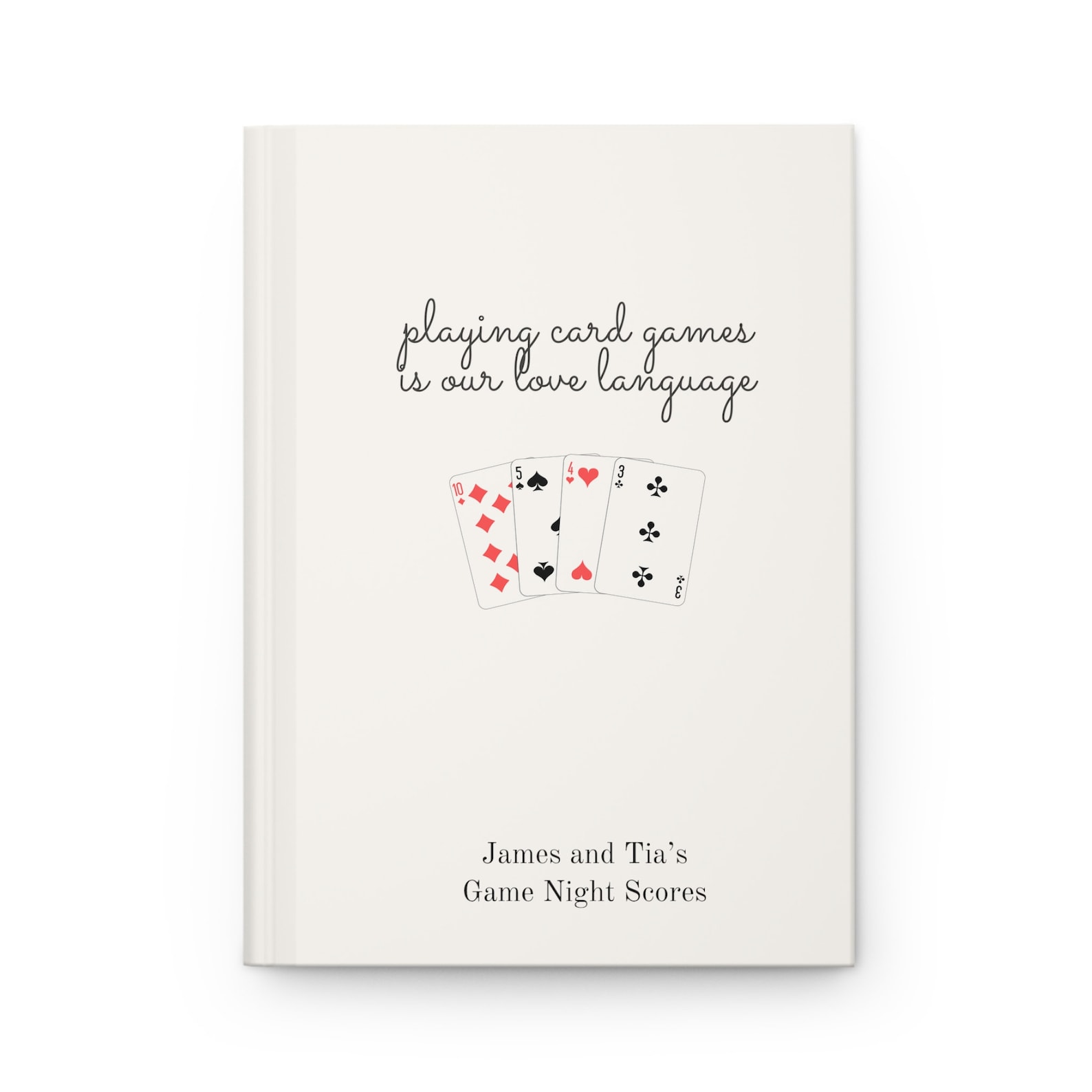 Personalized Card Game Gifts, Game Night Score Book, Couples Date Night ...