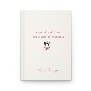 Custom Recipe Book, Cooking Gift Birthday, Baking Lover Notebook ...