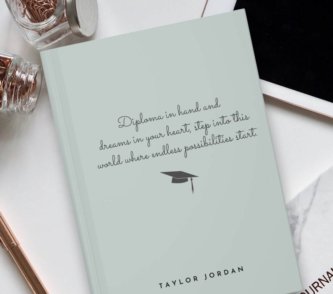 2024 Personalized Graduation Guest Book, Custom Graduate Memory Journal ...