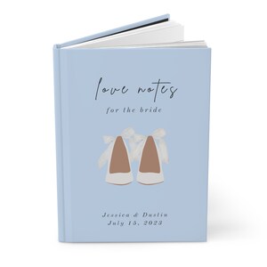 Letters to the Bride Notebook, Bridal Shower Guest Book, Dear Bride ...