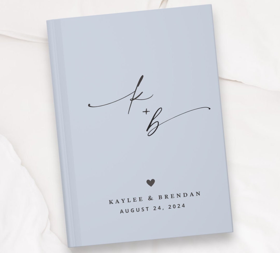 Custom Couples Journal, Wedding Guestbook, Personalized Name Gift ...
