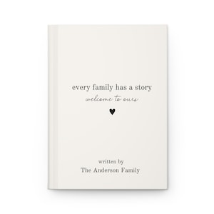 Family Memory Keepsake Journal, Family History Book, Housewarming Gift ...