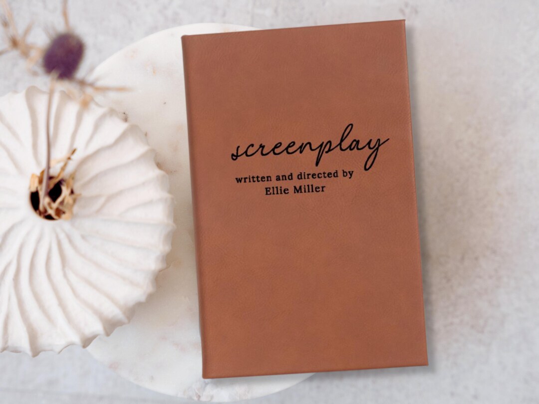 Personalized Screenplay Journal, Script Writing Faux Leather Notebook ...