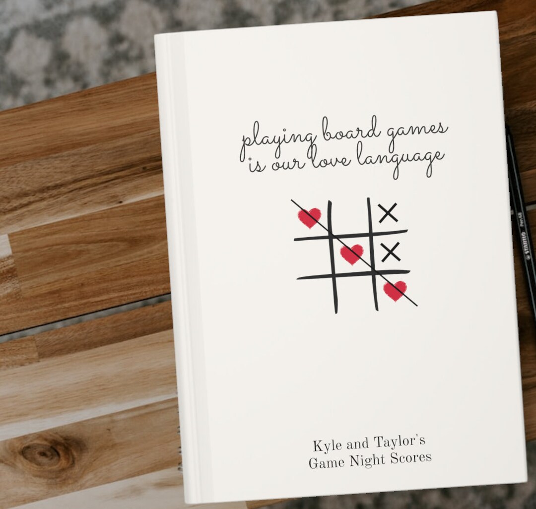 Personalized Game Gifts, Game Night Score Book, Couples Date Night ...