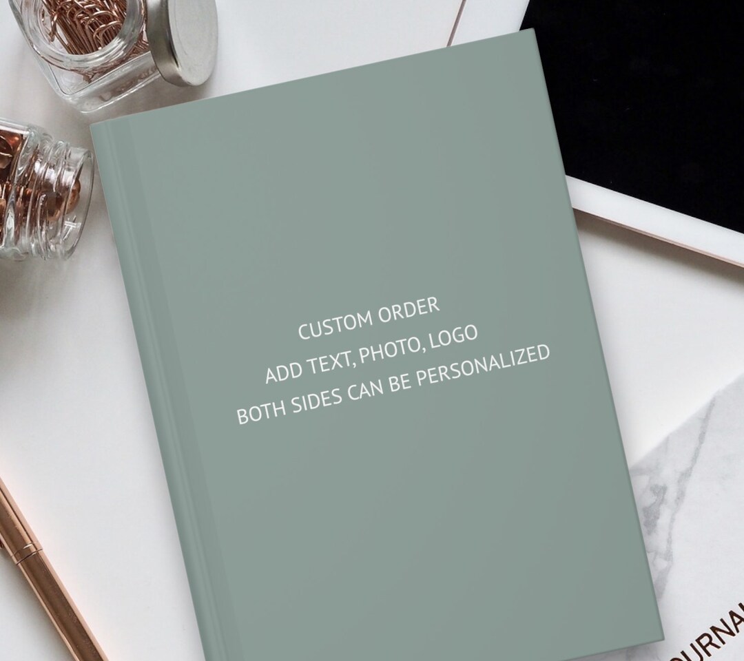 Custom Notebook, Personalized Journal Notebook, Add Photo and Text ...
