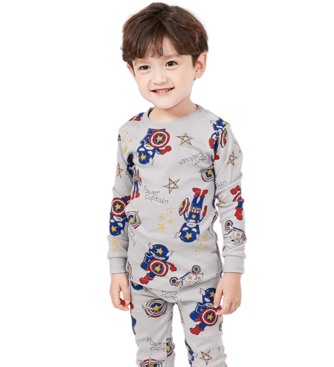 Toddler Pajamas, Captain America Pajamas, Kids Pajama Set, Pajama Set ...