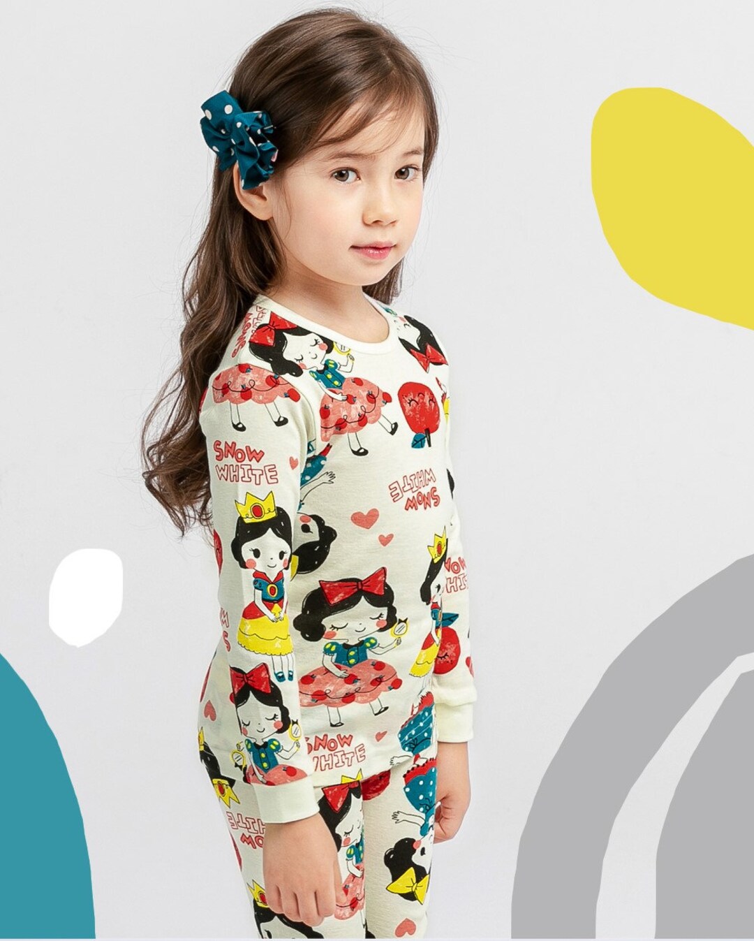 Toddler Pajamas, Girls Snow White Pajamas, Kids Pajama Set, Pajama Set ...