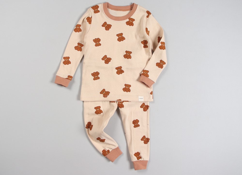 Toddler Pajamas, Teddy Bear Pajamas, Kids Pajama Set, Pajama Set for ...