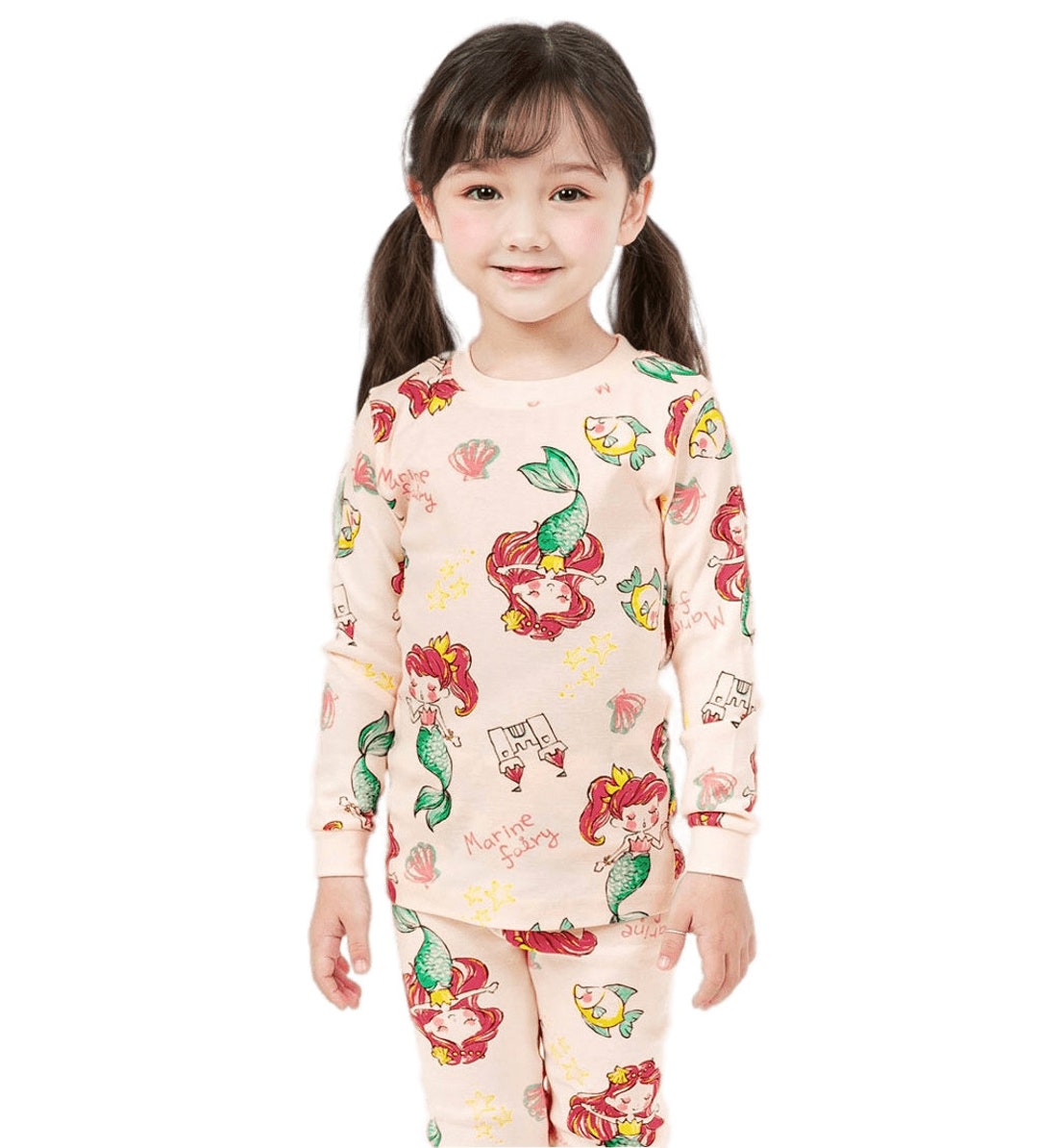 Toddler Pajamas, Girls Little Mermaid Pajamas, Kids Pajama Set, Pajama ...