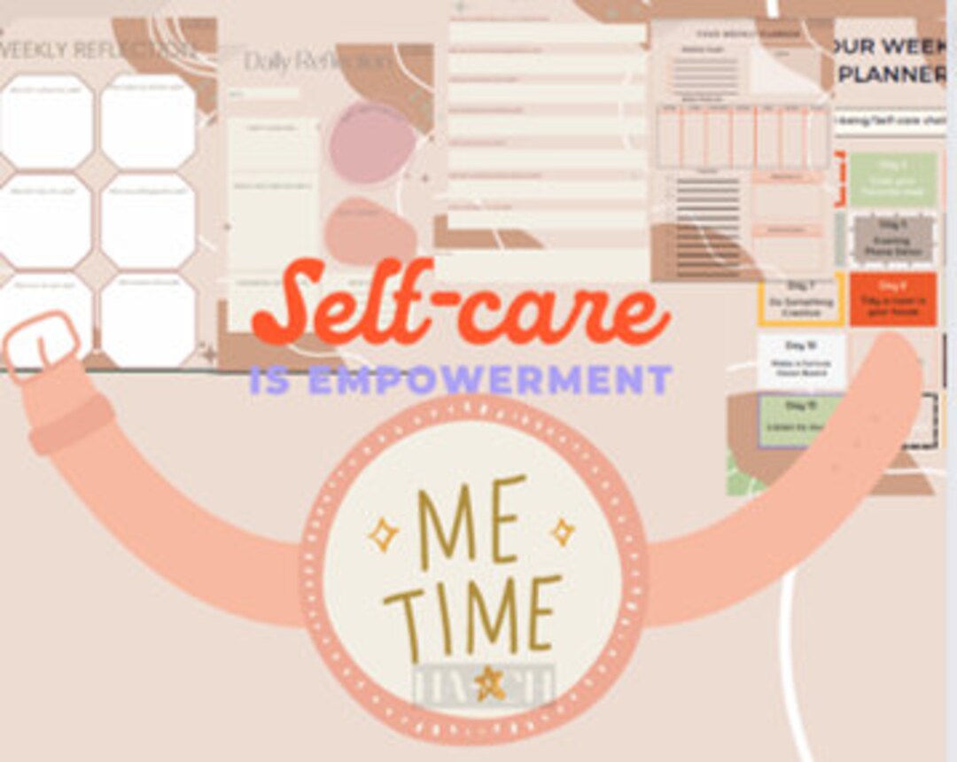 Sel-care Planner PRINTABLE Wellbeing Challenge Mindfulness Journal - Etsy