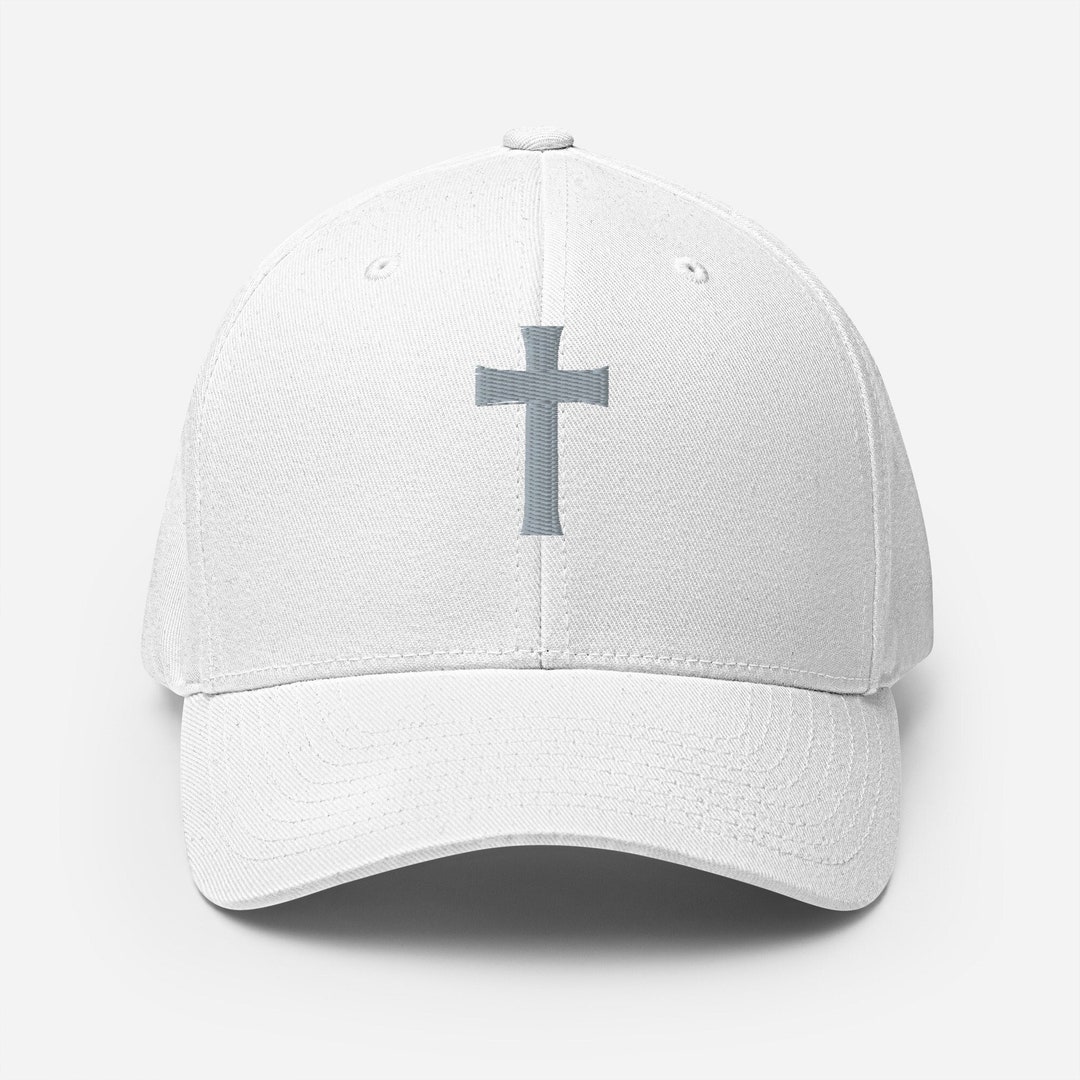 Flexfit Embroidered Cross Baseball Hat, Christian Gift, Dad Cap, Mom ...
