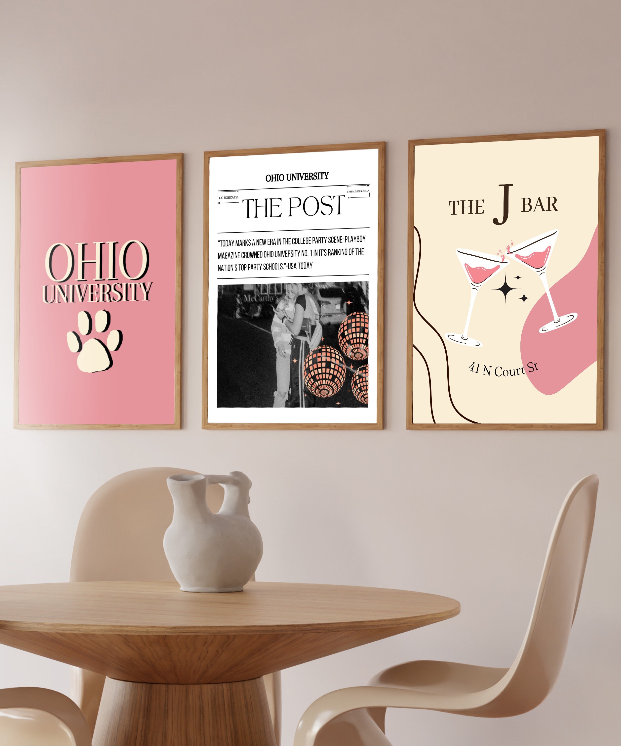 Ohio University Posters, Dorm Posters, Ohio Univirsity Apparel - Etsy