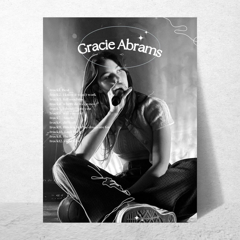 Gracie Abrams Poster, Good Riddance Album, Vintage Unframed Wall Art - Etsy